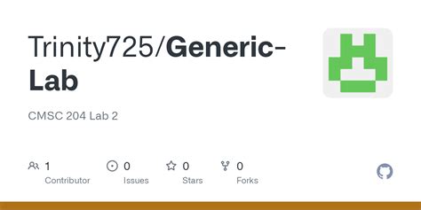 Github Trinity Generic Lab Cmsc Lab