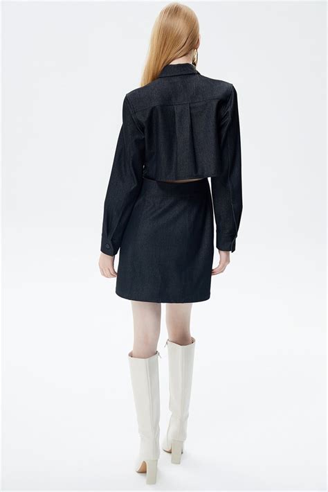 S Rt Dekolteli Siyah Mini Elbise Rue Les Createurs