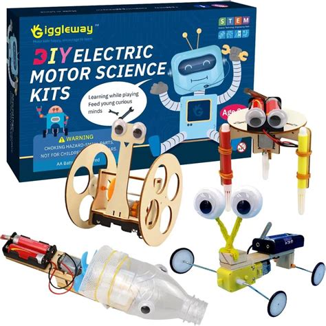 Giggleway Diy Wood Stem Robot Building Kits Da Vinci School Supplies