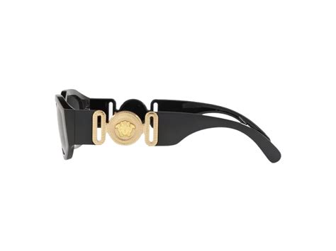 Versace Medusa Biggie Sunglasses In Black Gold Tone Heritage Medusa