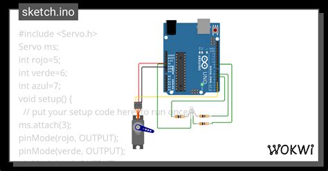 Motor Servo Rgb Wokwi Esp32 Stm32 Arduino Simulator