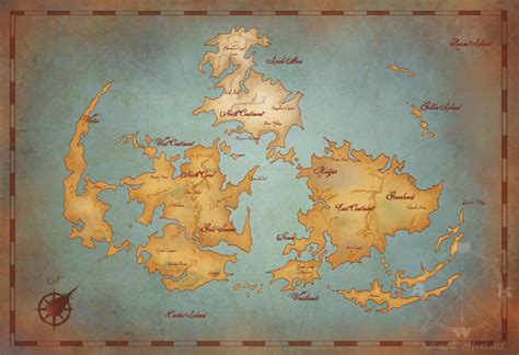 Final Fantasy Vii World Map Vintage Style Game Art Gamer Etsy