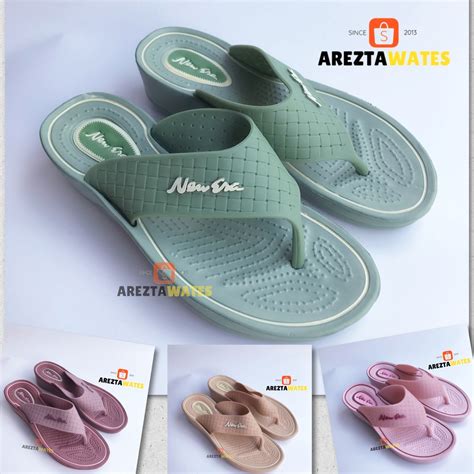 Jual Sandal Jepit Karet Wanita New Era LB E70171 Shopee Indonesia
