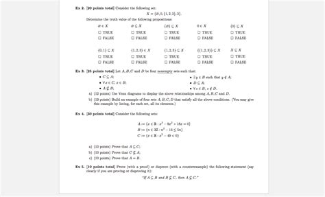 Solved Ex 2 20 Points Total Consider The Following Set X