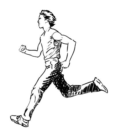 Man Running Sketch At Explore Collection Of Man