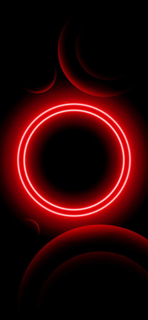Amoled Oled Light Neon Sign Red 4k Iphone Wallpaper