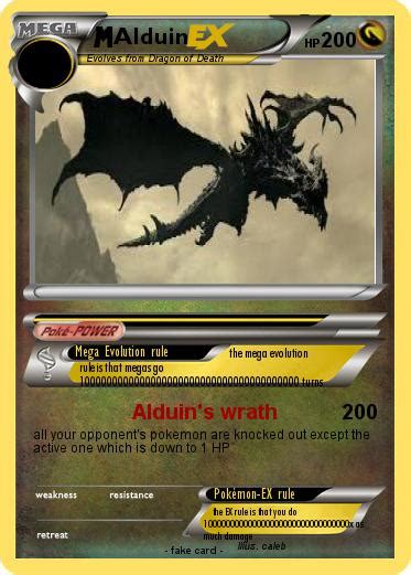 Pokémon Alduin Alduin s wrath My Pokemon Card