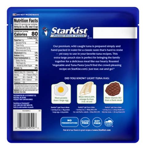 Starkist® Wild Caught Light Tuna In Water Pouch 11 Oz Kroger