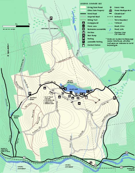 Erving Summer Trail Map Erving Ma • Mappery