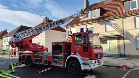 Feuer in Gebäude Freiw Feuerwehr Celle