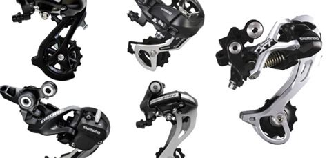 Задние переключатели передач Shimano