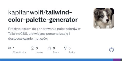 Github Wolfitenkociaktailwind Color Palette Generator Prosty