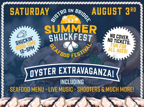 Shuckfest Party Coming To Bistro On Bridge Bistro On Bridge