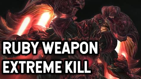 Ruby Weapons New Hd Model Is Awesome Ruby Extreme Ffxiv Youtube