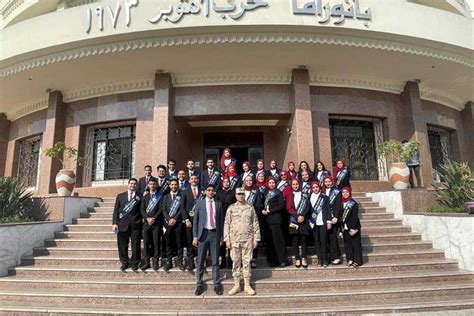 طلاب جامعة بني سويف في زيارة ميدانية لـبانوراما حرب أكتوبر المصري اليوم