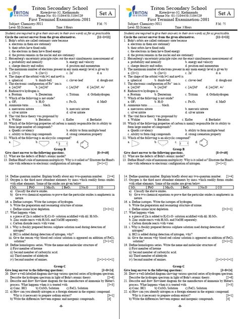 Chemistry Final Pdf Atomic Orbital Electron