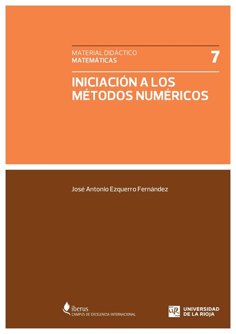 Iniciacion A Los Metodos Numericos Ciencia Solar Literatura
