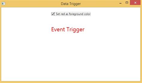 Xaml Triggers