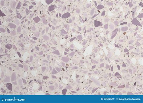 Purple Terrazzo Flooring Seamless Pattern Realistic Vector Floor