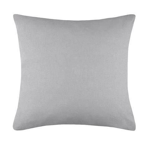 Coussin carré 50 cm Duo Gris anthracite Déco textile Eminza