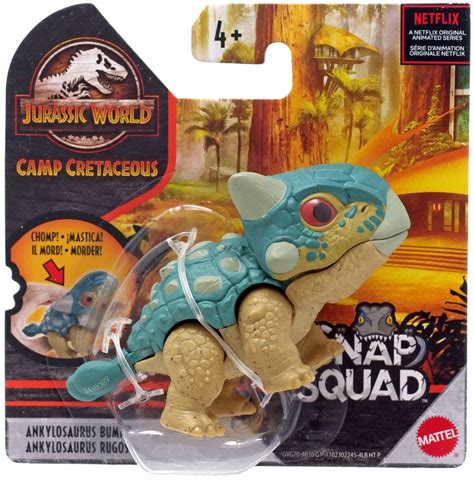 Jurassic World Camp Cretaceous Snap Squad Ankylosaurus Bumpy Mini Figure Version 2 Mattel Toys