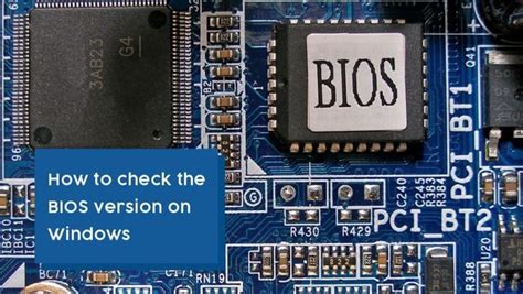 How To Check Bios Version On Windows
