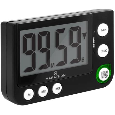 Marathon Large Display Countdown Up Timer With Blinking Alarm Home