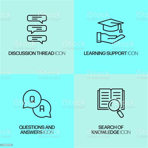 온라인 교육 E러닝 홈 스쿨링 관련 현대 벡터 아이콘 0명에 대한 스톡 벡터 아트 및 기타 이미지 0명 고등학교 이하 공부 Istock