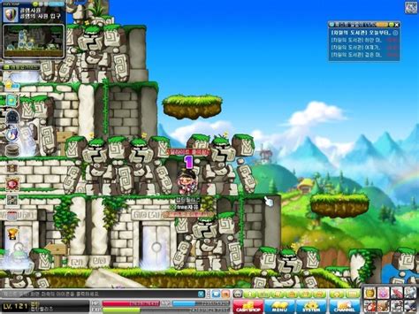 메이플스토리 골렘의사원 사냥터 네이버 블로그
