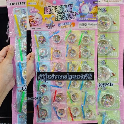 Jual 1 Set Balon Nano Tiup Tape Roll Manik Jumbo Balon Gliter Nano