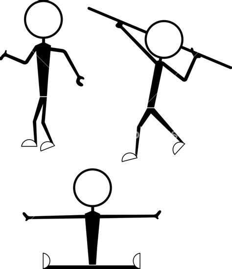 Set Of Stick Figure People Poses Royalty Free Stock Image Storyblocks