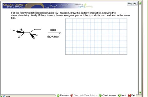 Solved For The Following Dehydrohalogenation E2 Reactio