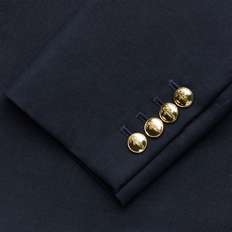 Short Navy Single Breasted Classic Blazer Turnbull And Asser