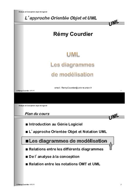 Cours Uml Sur Les Diagrammes De Modélisation Coursinfopdf Com