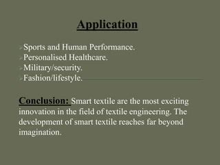SMART TEXTILE Pptx