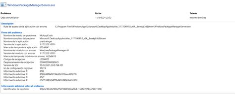 problemas con windowspackagemanagerserver exe microsoft community