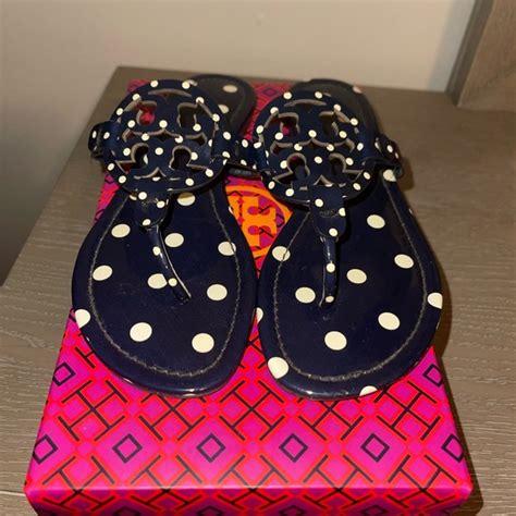 Tory Burch Shoes Tory Burch Miller Blue With White Polka Dot