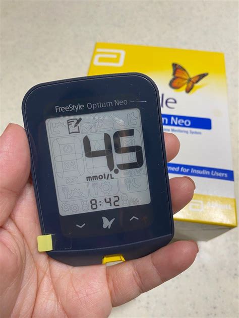 Abbott Freestyle Optium Neo Meter Glucose Meter Health And Nutrition Health Monitors And Weighing