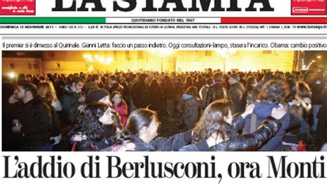 La Prensa Italiana Destaca El Fin De Una Era Con La Marcha De Berlusconi