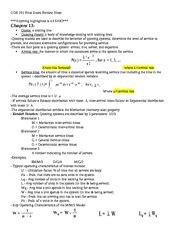 COB Final Exam Review Sheet COB Final Exam Review Sheet Anything Highlighted Is A I
