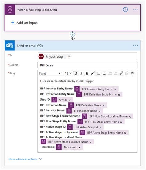 Bpf Flow Step As A Trigger In Cds Current Environment Connector Power Automate D365