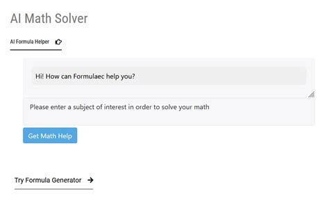 Ai Math Math Formula Calculator Ai Math Formulaec
