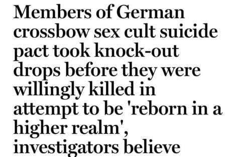 You Had Me At Crossbow Sex Cult R Brandnewsentence