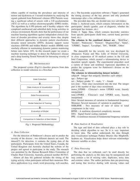 Solution 2021 Prediction Of Parkinsons Disease And Severity Of The