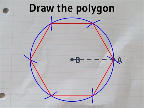 constructing a regular hexagon with a ruler and compass inside a given