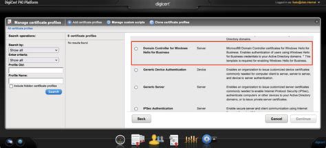 Integration For Windows Hello For Business Pki Platform