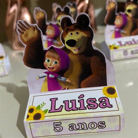 10 Porta Bis Duplo Masha E O Urso Elo7