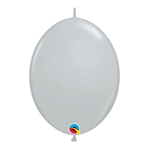 Balão De Festa Látex Liso Q Link Cinza 6 15cm 50 Unidades Qualatex Outlet Rizzo