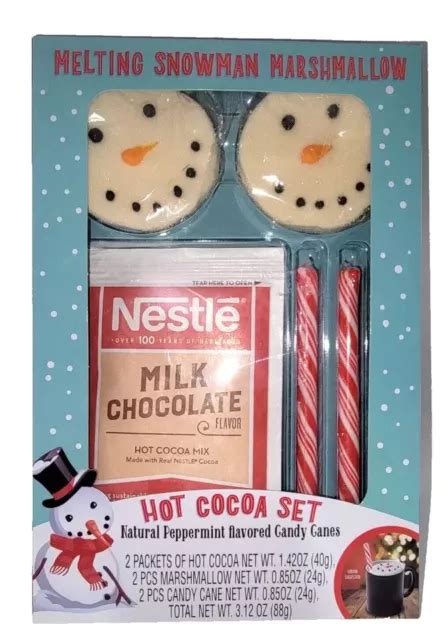 Nestle Hot Cocoa Set Melting Snowman Marshmallow 2 Person Kit S