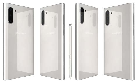 Samsung Galaxy Note 10 Aura Blanco Modelo 3d 39 3ds C4d Max Fbx